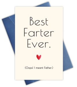 funny father's day card, humorous birthday card for dad, funny card for dad, joke card for dad