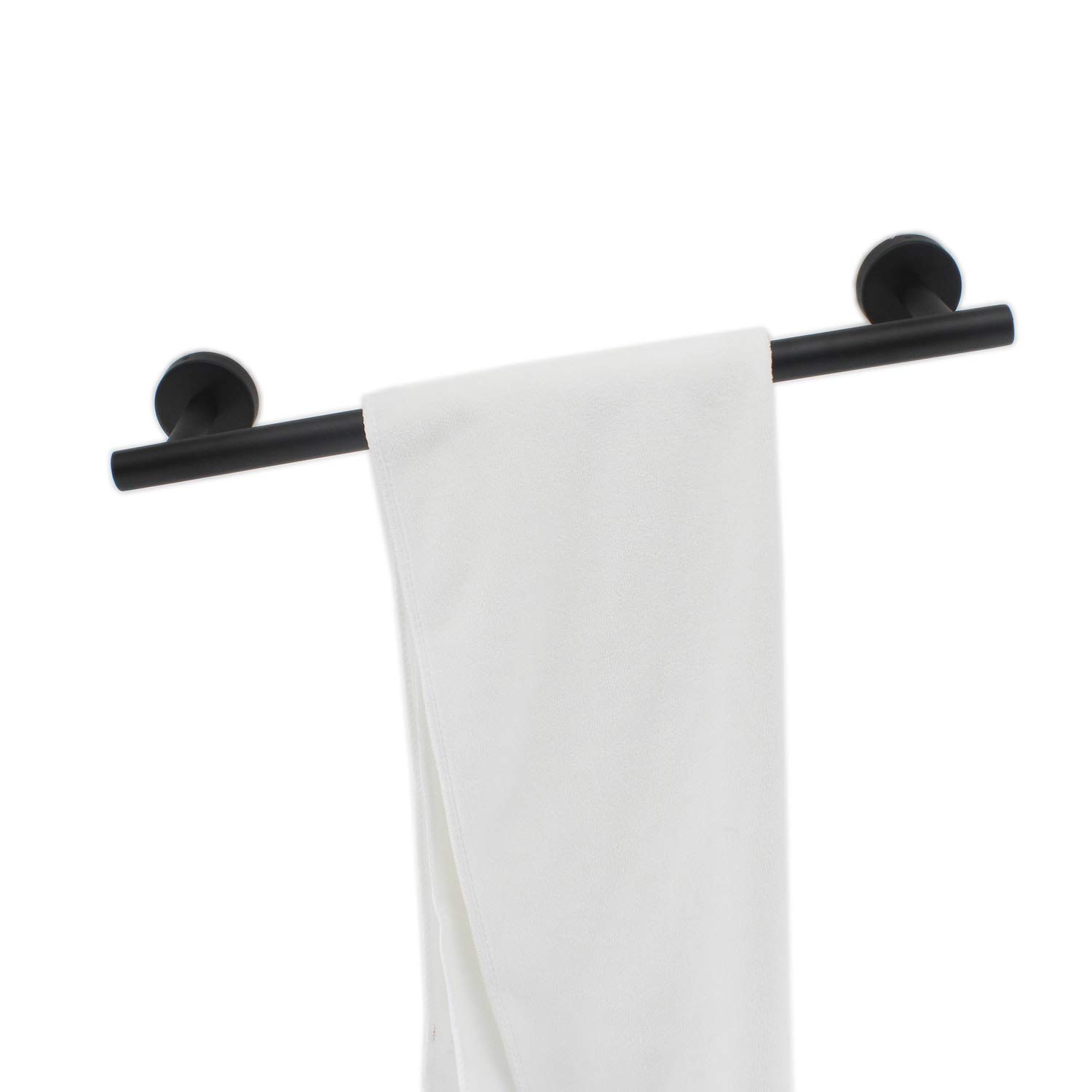 12 Inches Hand Towel Bar,ULIFESTAR Bathroom Towel Holder Kitchen Dish Cloth Hanger Stainless Steel Bath Towel Rack Heavy Duty Wall Mounted Towel Holder Black