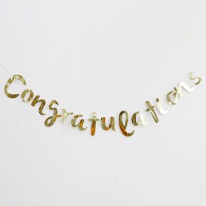 ebabyland congratulation banner gold - graduation party decorations 2022 celebration party sign women anniversary,achievement baby shower retirement opening birthday party decorations