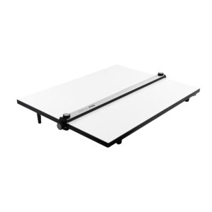 pacific arc table top drawing board with parallel bar, white, 30 inches by 42 inches