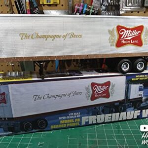 AMT Fruehauf 40' Semi Trailer (Miller Beer) 1:25 Scale Model Kit