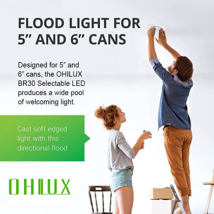 OHLUX Smart WiFi Flood Light Bulbs E26 Base 900Lumen (100W Equivalent),10W BR30 LED Bulb Compatible with Alexa, Google Home, Siri, 2700K-6500K Dimmable, Indoor use (No hub Required) - 8Pack