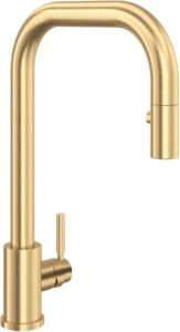 holborn pull-down kitchen faucet with u-spoutenglish gold