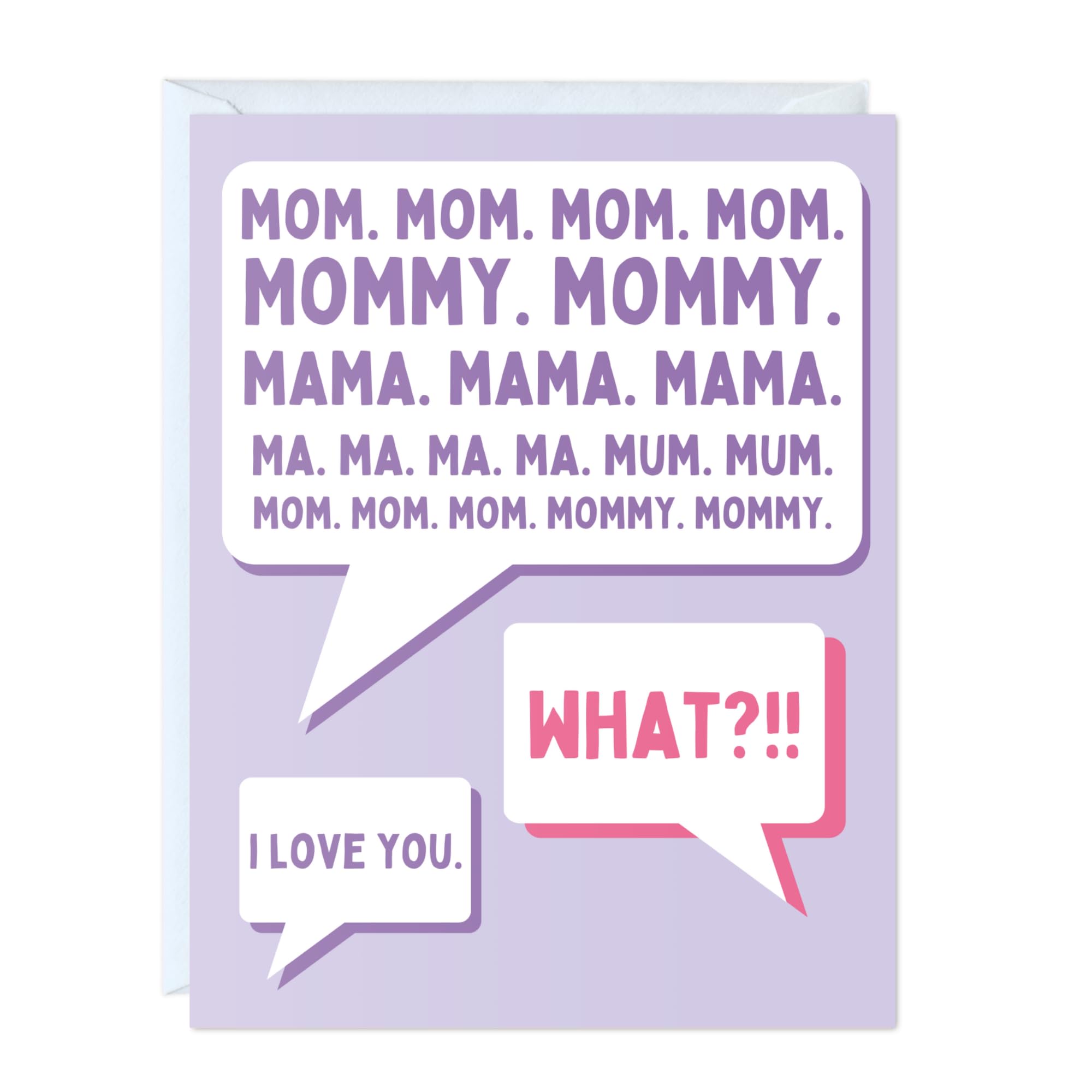 ALY LOU Mom Birthday Card For Mother, Wife Her, Thank you Grandma Stepmom Kawaii Greeting Card for Parents (Mom mom mom ...)