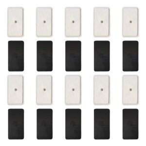 electrodes pad, 20(2"x4") pads tens snap electrodes, compatible with all tens/ems devices that use the industry standard 3.5mm plug, excellent conducting pads durable pads