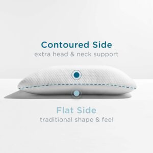 TEMPUR-Adapt (Supreme) 3" Memory Foam Mattress Topper and Tempur-Pedic Memory Foam Symphony Pillow Luxury Soft Feel, Standard, White