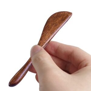 6 Pack Wooden Butter Knife, findTop 6 Inch Condiment Knives Wood Super Handy Kitchen Utensils Peanut Jelly Spreader