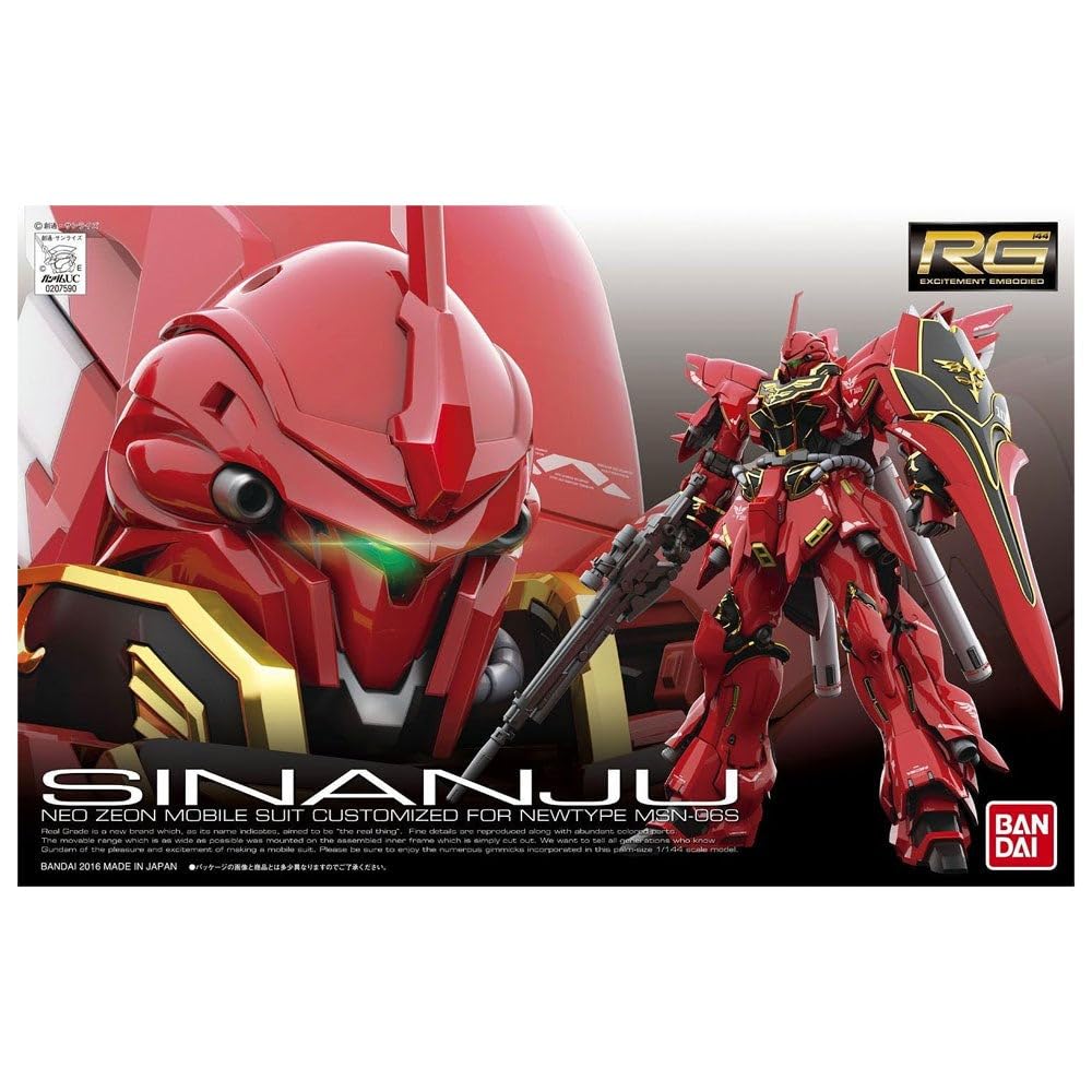 Bandai Hobby - Gundam UC - #22 Sinanju, Bandai Spirits RG 1/144 Model Kit