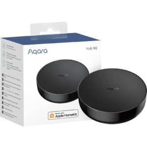 aqara smart hub m2 (2.4 ghz wi-fi required), smart home bridge for alarm system, ir remote control, home automation, supports alexa, google assistant, apple homekit and ifttt