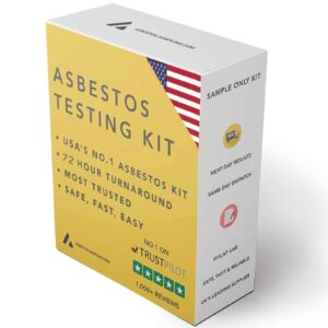 asbestos test kit - sample only testing - 72hr (3 business days) nvlap lab result with lab testing fee included. (3 samples)