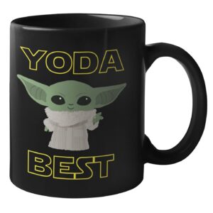 youda best mug - fathersday mugs for dad star wars dad mug, valentines day mugs for boyfriend | baby youda best dad ever coffee mug gift for star wars fans | daddy star wars gift for father (youda)