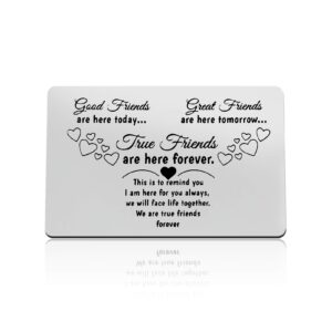 xiahuyu best friend gift friendship gifts for best friend,best friend wallet card,birthday gifts for best friend,thanksgiving christmas day gifts for best friend