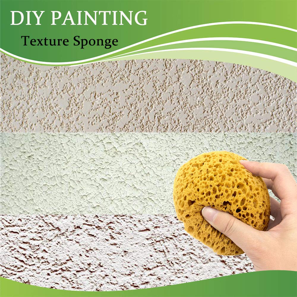 Knockdown Texture Sponge, 3 Pack Drywall Texture Patch Sponge, Ceiling Texture Sponge for Drywall Patch, Drywall Repair, DIY Painting Ceiling