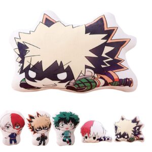 qaheart anime plush mha doll hugged pillow birthday pillow mha cartoon cute plush pillow cushion doll toy stuffed cushion gift