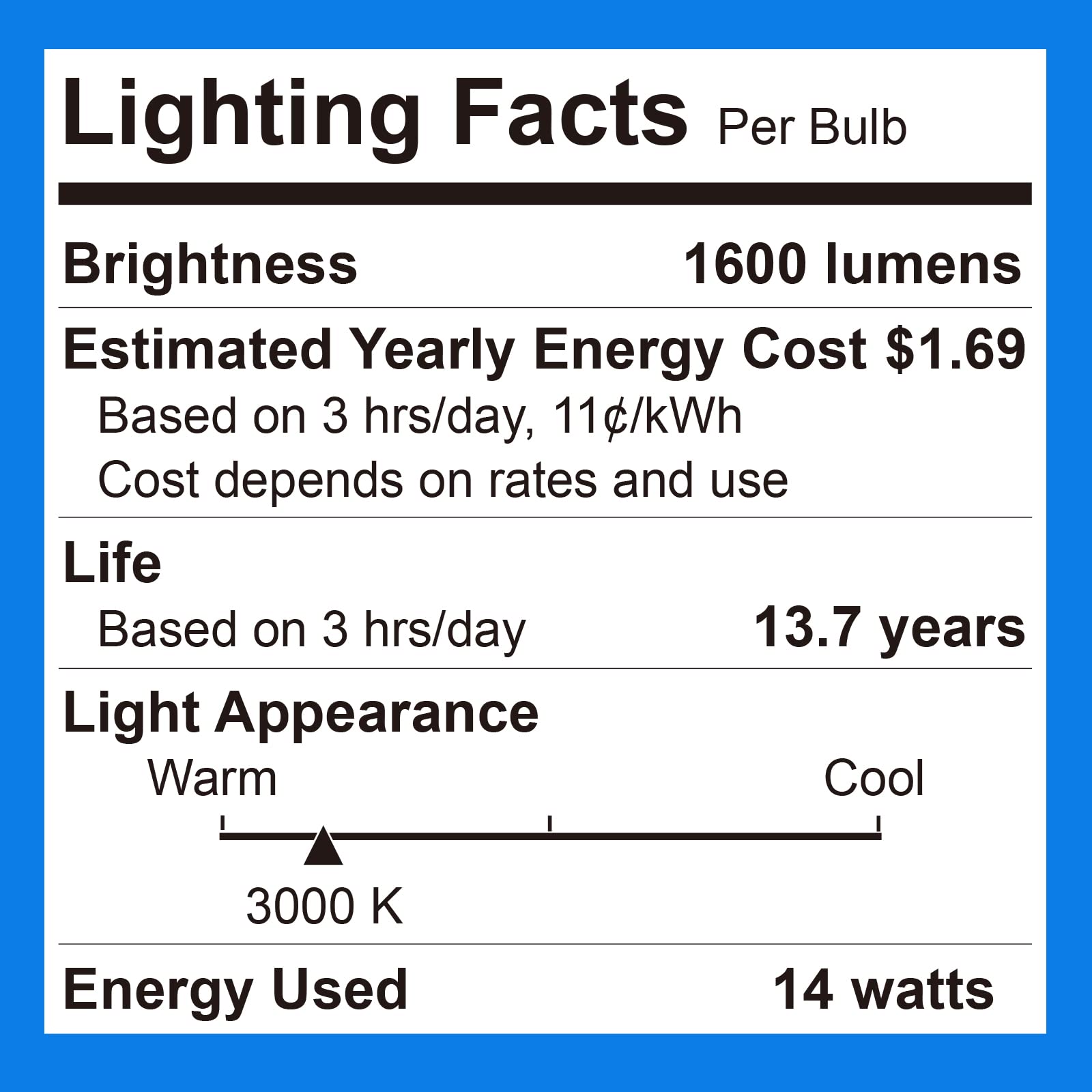 Energetic BR40 LED Light Bulbs, Indoor Flood Light, Dimmable, 3000K Warm White, 110W Equivalent, 1600LM, E26 Base, Recessed Can Light, High Lumen, Flicker Free, UL Listed, 6 Pack