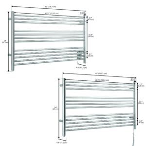 Ancona AN-5550 Amplia Dual 12-Bar Hardwired and Plug-in Towel Warmer in Chrome