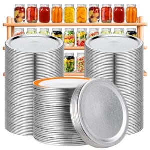 skerybd 100-count canning lids, wide mouth mason jars lids for ball/kerr jar, large mouth and split-type (only lids)