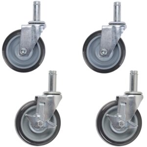 regal altair 5" shelving casters for mobile storage and stands - set of 4