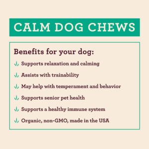 Hemp Well Calm Dog Soft Chews Relieves Anxiety, Calms and Relaxes Your Dog, Aids in Stress Relief and Behavioral Issues, Dog Travel, Organically Sourced Dog Calming Chews (8)