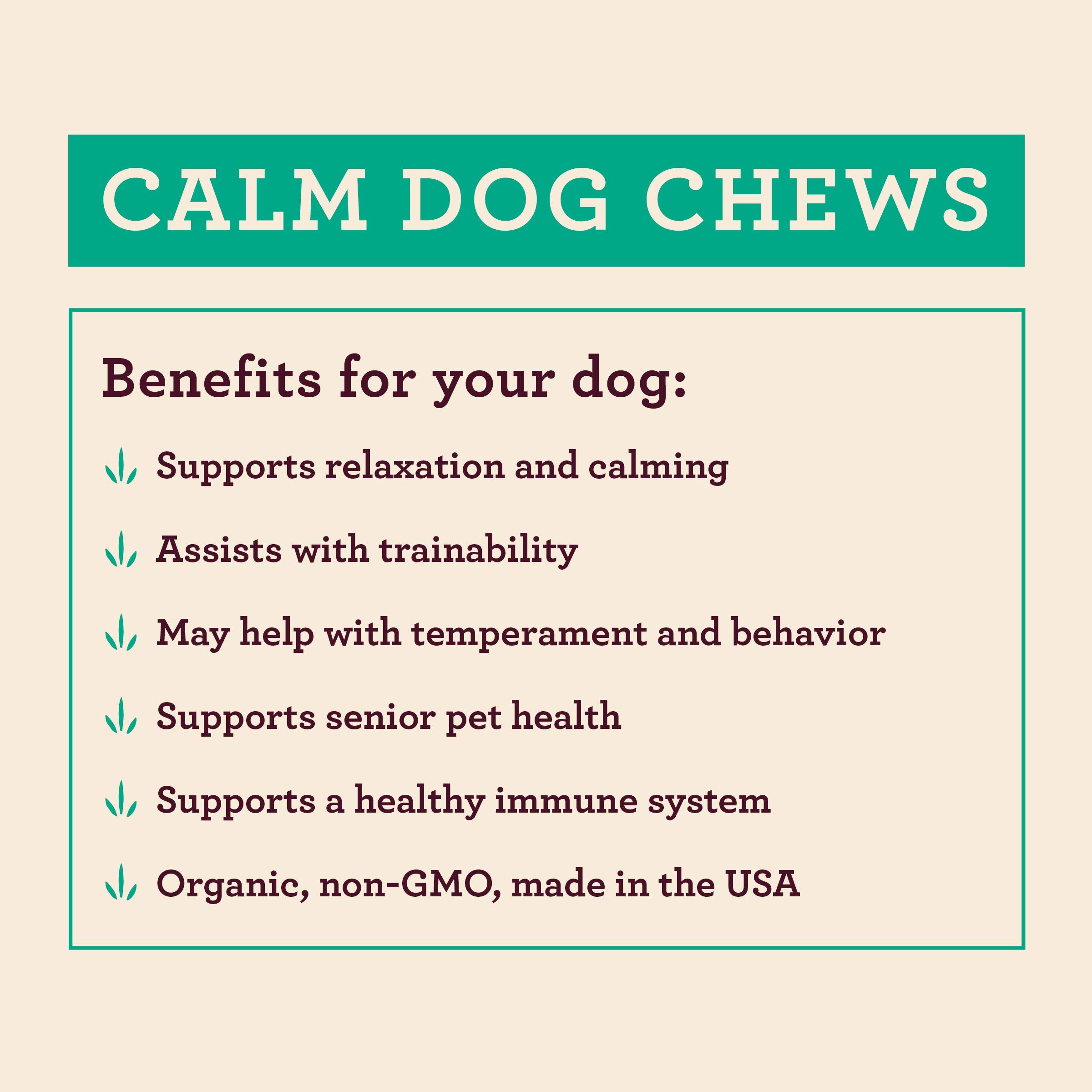 Hemp Well Calm Dog Soft Chews Relieves Anxiety, Calms and Relaxes Your Dog, Aids in Stress Relief and Behavioral Issues, Dog Travel, Organically Sourced Dog Calming Chews (8)