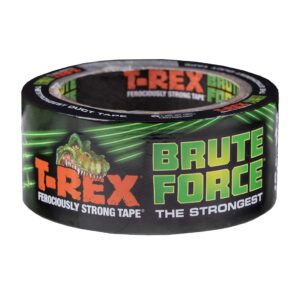 t-rex brute force duct tape - the strongest heavy duty high performance tape gaffa | gaffer | waterproof backing 48mm x 9.1m black