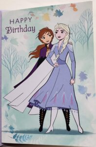 greeting card birthday frozen happy birthday