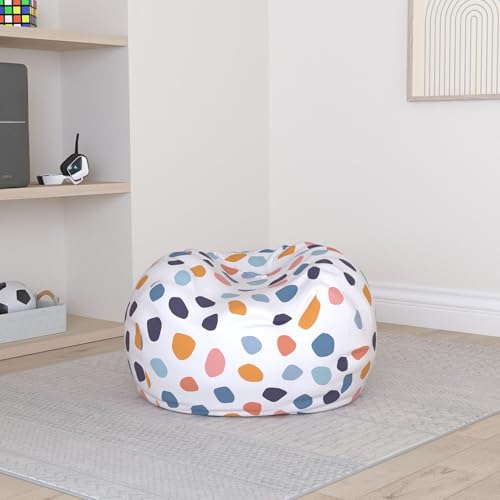 Nobildonna Stuffed Animal Storage Bean Bag Chair Cover Only for Kids Girls Toddler, Large Beanbag Chair Without Filling for Organizing Children Soft Plush Toys