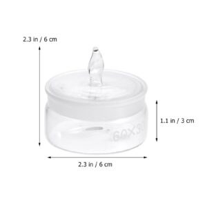 Scicalife Glass Weighing Bottle In Low Form with Interchangeable Ground Stopper Weighing Specific Gravity Bottle Laboratory Equipment 60 * 30mm