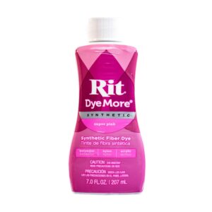 rit dyemore 7 oz. synthetic liquid fiber dye for clothing, décor, and crafts – super pink (1 pack)