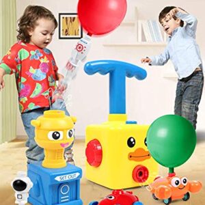 PartyWoo Balloon Launcher Car Toy Set, 72 pcs Balloon Car Toy with Pump, Balloon Toys for Kids, Balloon Launcher Toy, Balloon Powered Car Balloon Launcher Toy (Little Frog)