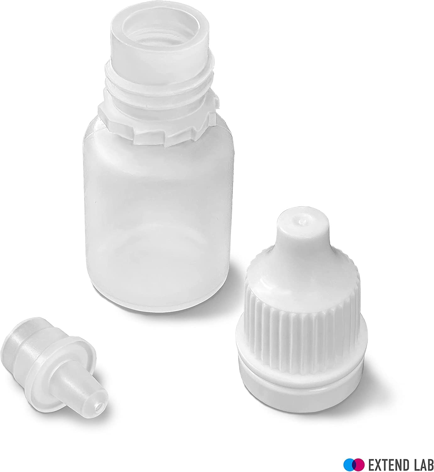 EXTEND LAB 10 PCS 5ml Plastic Dropper Bottle - Squeezable Eye Dropper Bottles - Refillable Mini Dropper Bottles with Srew Cap - Ideal for Essence, Oil