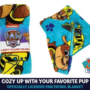 Tstars Paw Patrol Fleece Blanket Rubble Digging Plush Blankets for Toddler Kids Boys