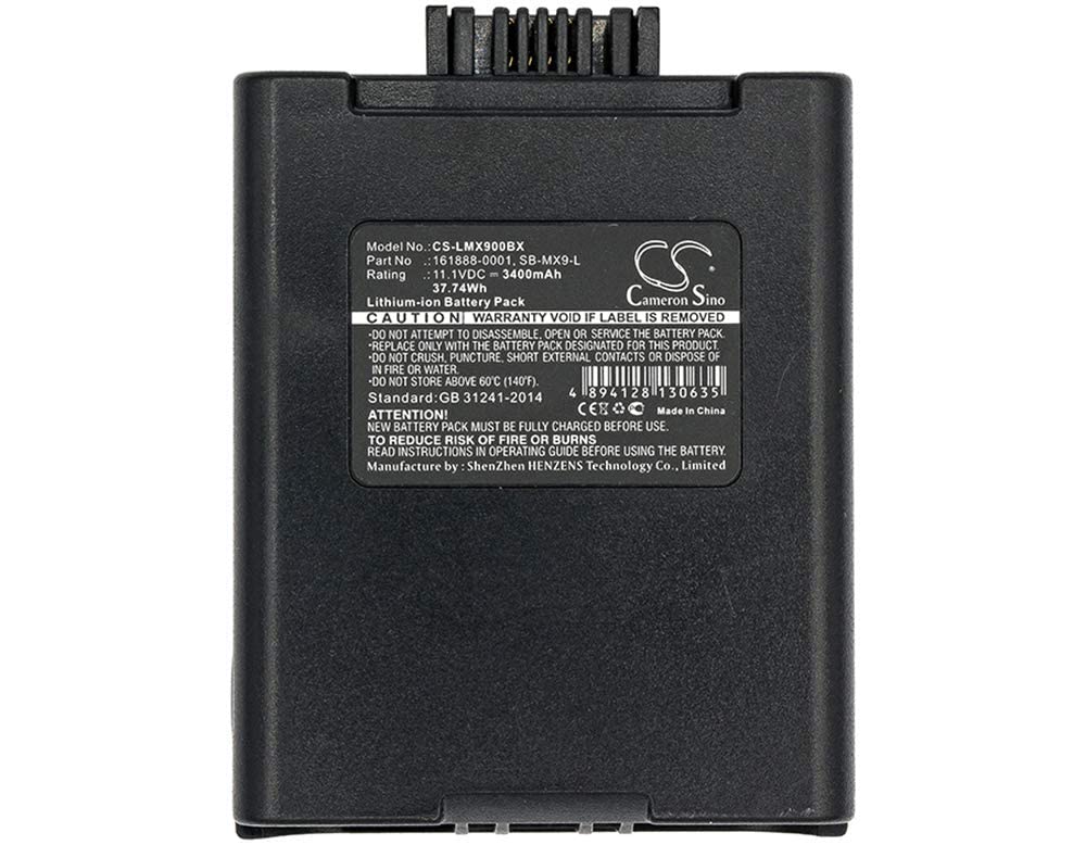 Replacement Battery for Honeywell MX9380, MX9381, MX9382, MX9383,fits 161888-0001 SB-MX9-L 161915-0001