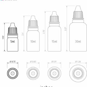 EXTEND LAB 10 PCS 5ml Plastic Dropper Bottle - Squeezable Eye Dropper Bottles - Refillable Mini Dropper Bottles with Srew Cap - Ideal for Essence, Oil