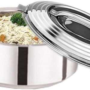 Sahishnu Online And Marketing Stainless Steel Stockpot for Chapati or Chapati Dabba