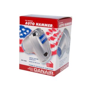 DANAIR AH-15S Auto Hammer With Soft Blue Tip Installed, Pneumatic Palm Held Tool