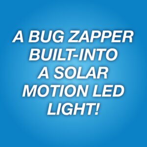 PIC 2-in-1 Solar Bug Zapper and Motion Sensor LED Light, Outdoor Electric Insect Killer, Mosquito Fly Zapper Trap for Outdoor Use (3 Pack)