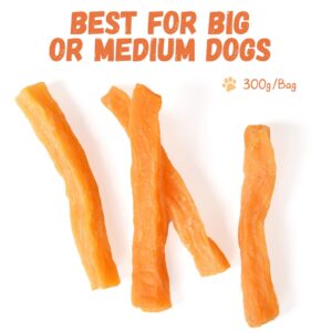 Pawmate Sweet Potato Dog Treats, Healthy Low Fat Dog Chews Rawhide Free Grain Free Training Treats for Small Medium Large Dogs 27-31 Counts