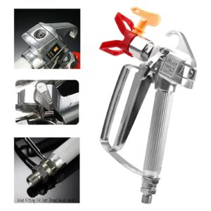 Tpaitlss Airless Paint Spray Gun，Airless Spray Gun with 517 Tip Fit Most airless Paint Sprayer