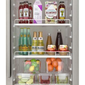 EdgeStar VBM131 24 Inch Wide 13.7 Cu. Ft. Commercial Beverage Merchandiser With Temperature Alarm and Reversible Door - Stainless Steel