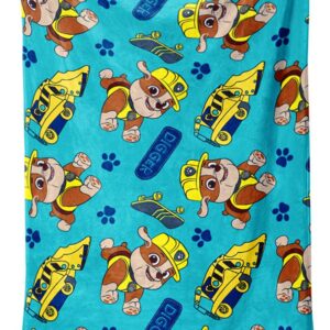 Tstars Paw Patrol Fleece Blanket Rubble Digging Plush Blankets for Toddler Kids Boys