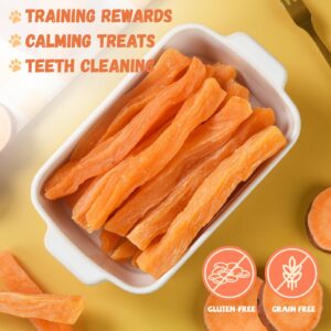 Pawmate Sweet Potato Dog Treats, Healthy Low Fat Dog Chews Rawhide Free Grain Free Training Treats for Small Medium Large Dogs 27-31 Counts