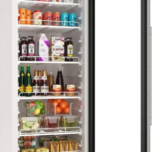 EdgeStar VBM131 24 Inch Wide 13.7 Cu. Ft. Commercial Beverage Merchandiser With Temperature Alarm and Reversible Door - Stainless Steel