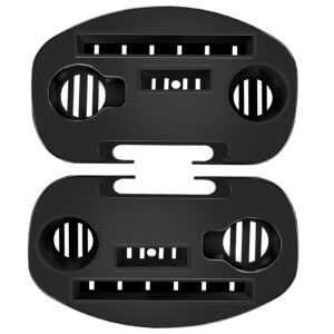 hanperal zero gravity chair tray, 2 pack upgraded version cup holder for zero gravity chair, utility clip-on chair table/tray for iphone/ipad/tea cup/books -black…