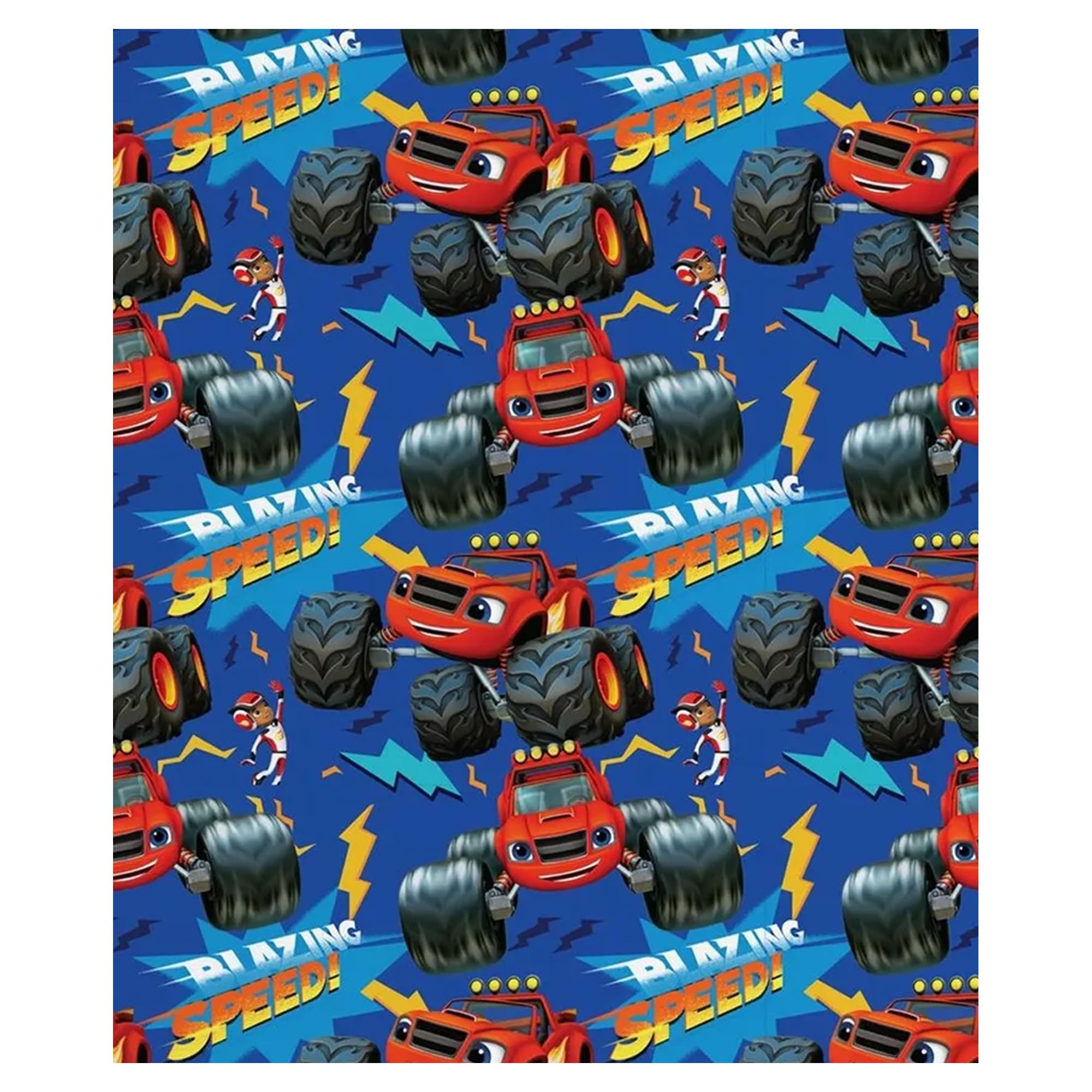 Blaze and The Monster Machines Single Duvet Cover - Blazing Speeed Design - Officially Licensed Reversible Two Sided Design