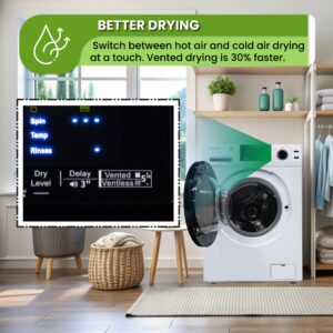 Equator Ver 3 Combo Washer Vented/Ventless Dry-1400RPM Color Coded Display White