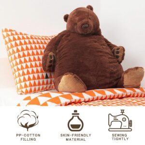 Saderoy 23.6 Inch Giant Simulation Bear Plush Toy Soft Hugging Pillow Animal Stuffed Plush Doll Home Decor Birthday Gift