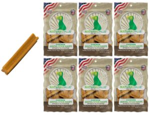 loving pets 60 count natural value chicken dental sticks for small/toy dogs, made in the usa