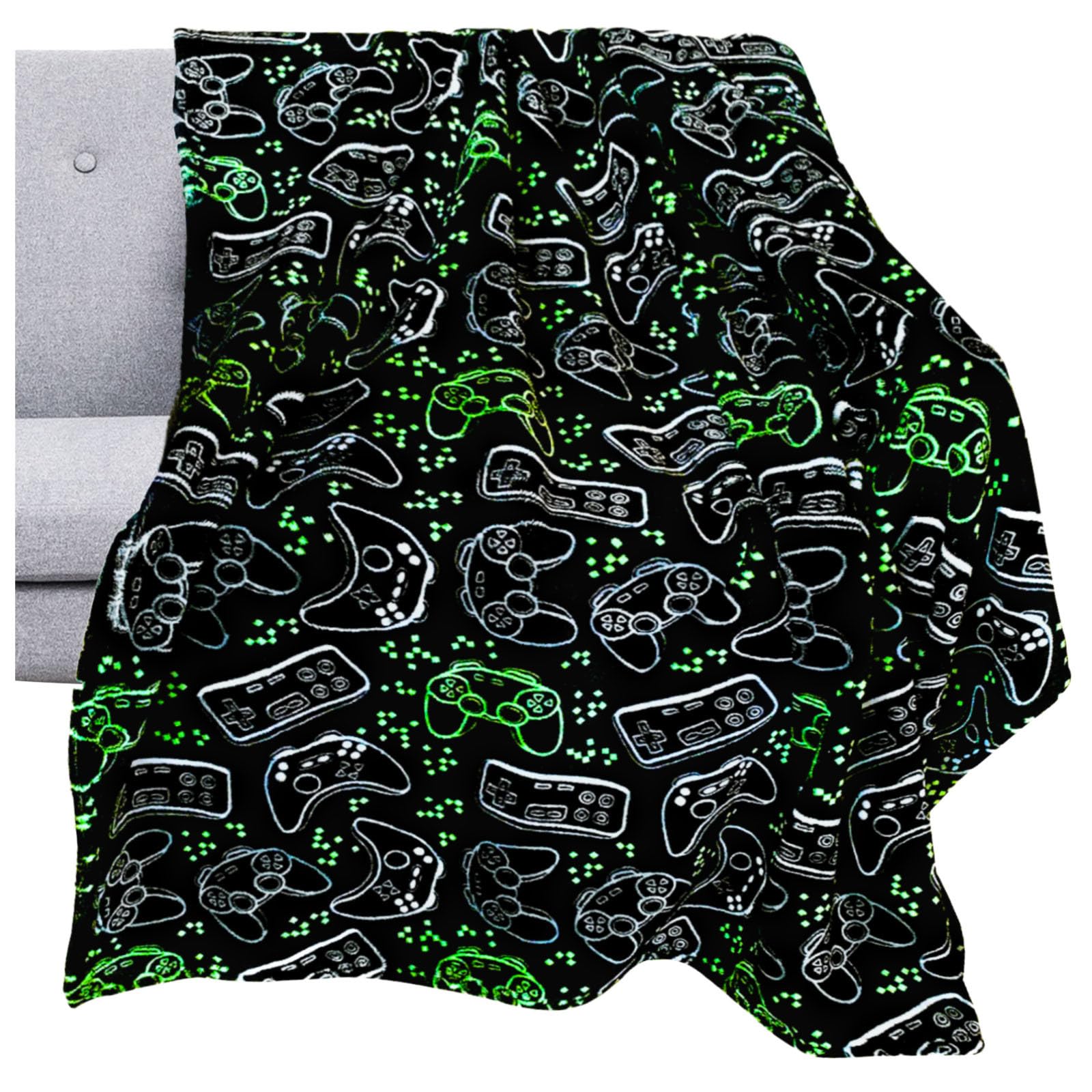 Tstars Gaming Kids Blanket for Boys Gamer Gifts Video Game Controller Throw Blankets 50 in X 60 in