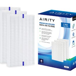 HPA300 Air Purifier Filters Compatible with Honeywell HPA300 by Airity | Includes 3 HEPA R Filters | Honeywell Air Purifier Filter Replacement Compatible for Honeywell R Filter | Honeywell HPA300